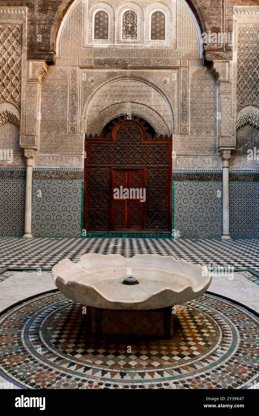 Al-Attarine madrasa,Fes,Morocco, the most beautiful Madrasa in Fes, it ...