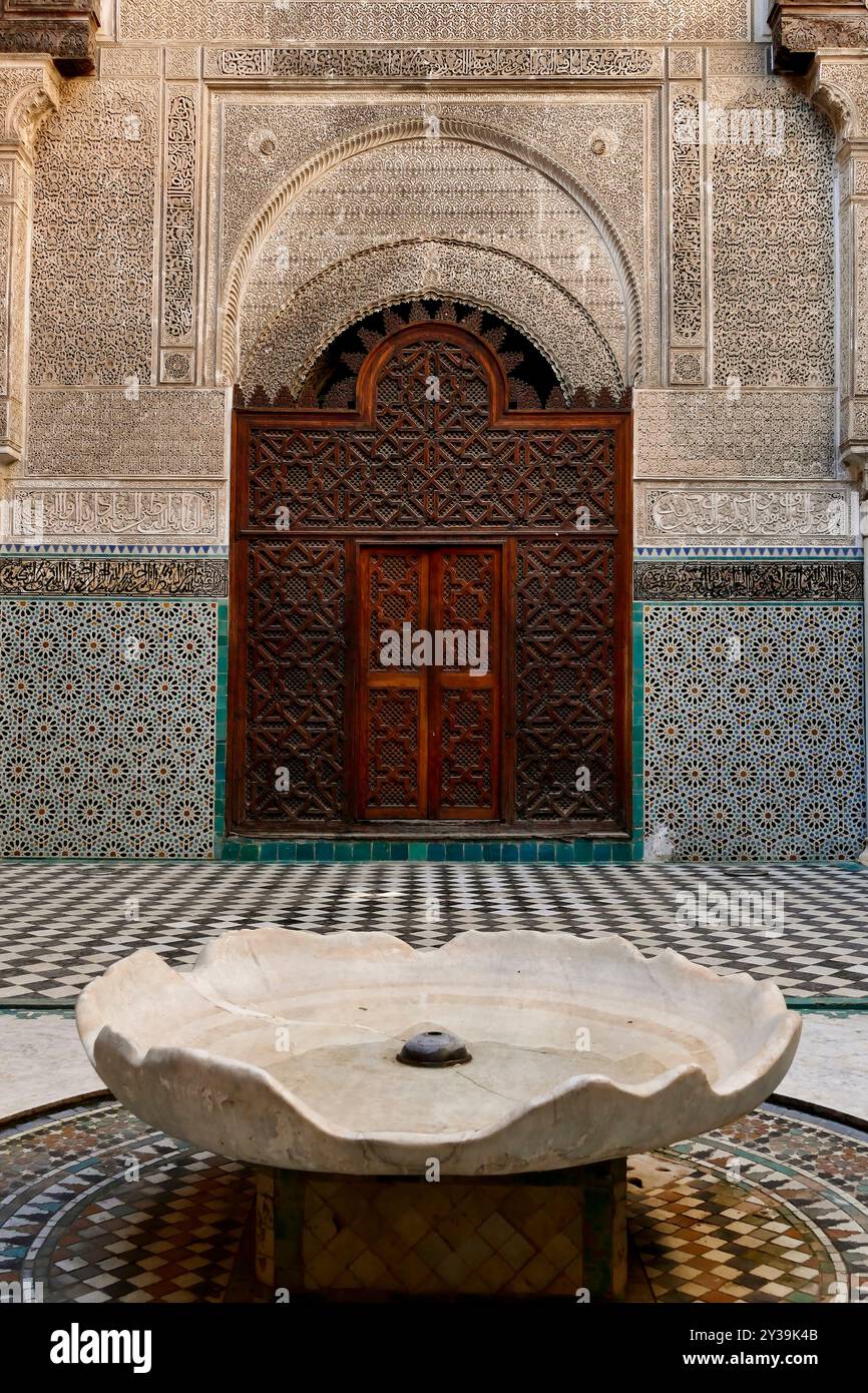 Al-Attarine madrasa,Fes,Morocco, the most beautiful Madrasa in Fes, it ...