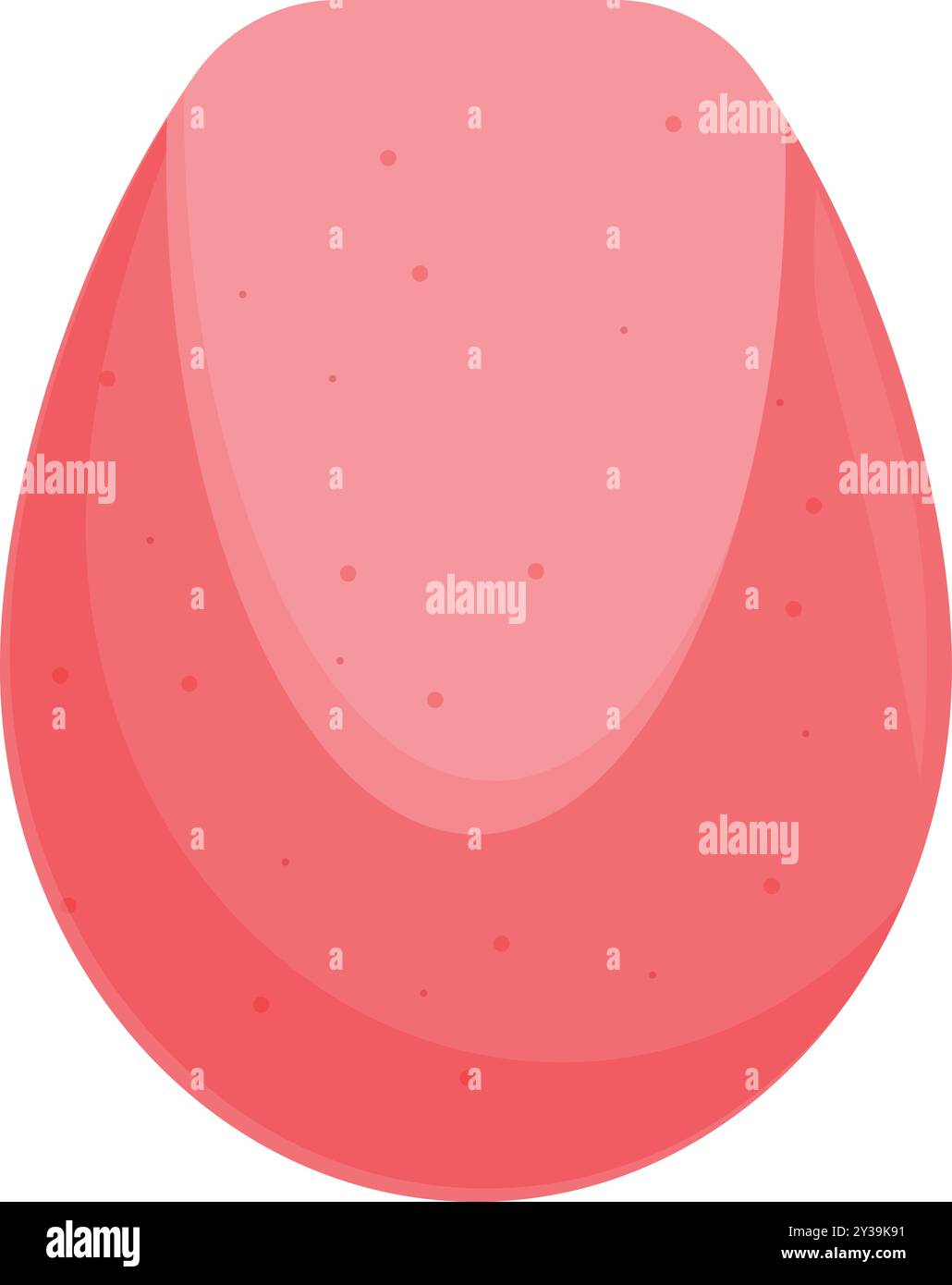 Single, simple, red potato with visible imperfections, isolated on a ...