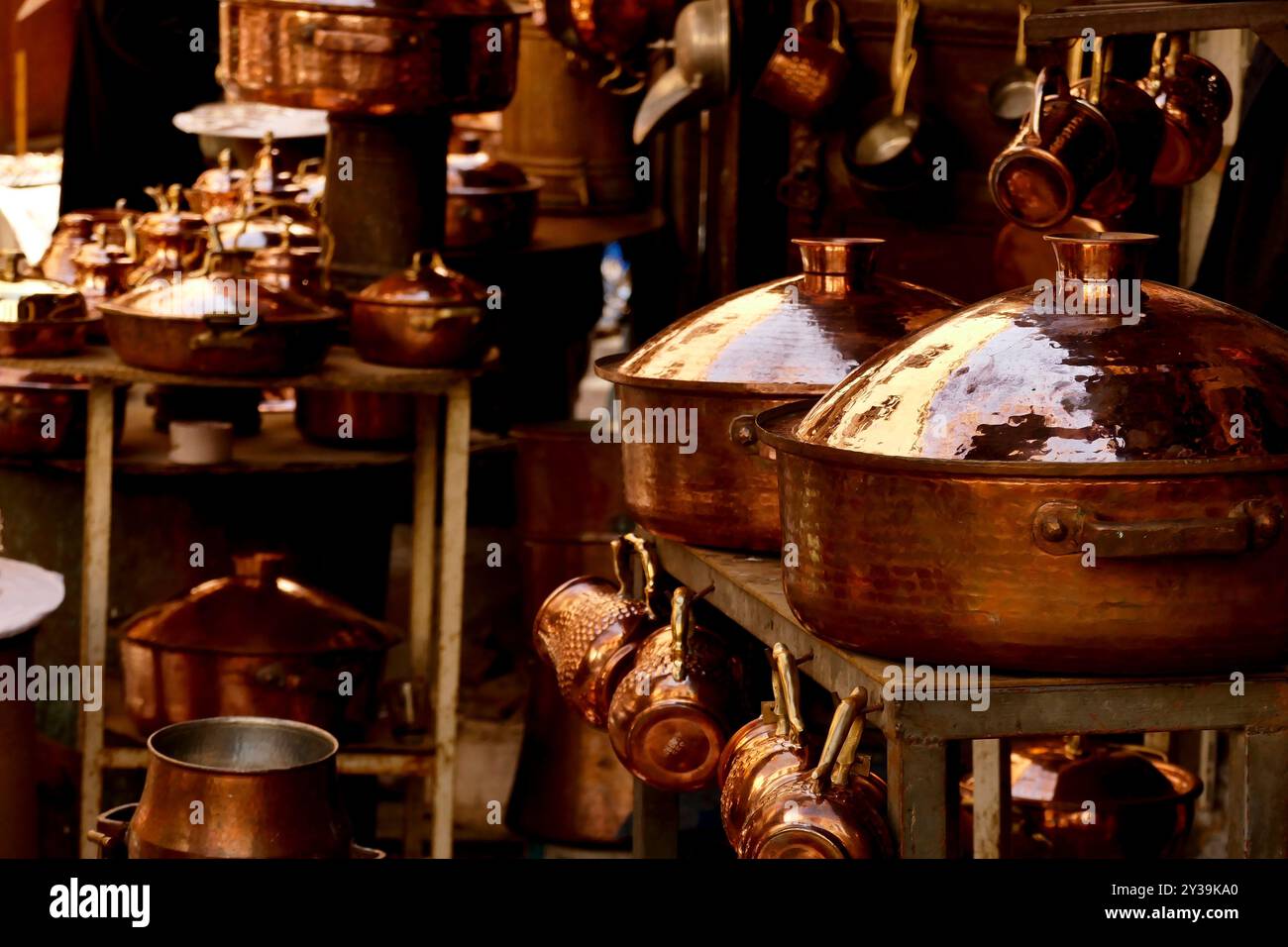 Fes, The Souk with its scenes of life and crafts of all kinds. Fes ...