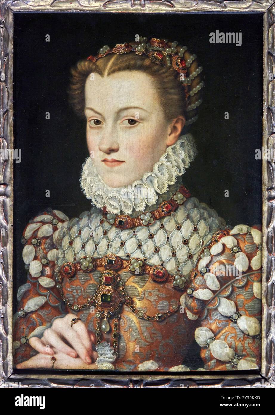 Portrait of Elisabeth of Austria, Queen of France from 1571 to 1574 ...