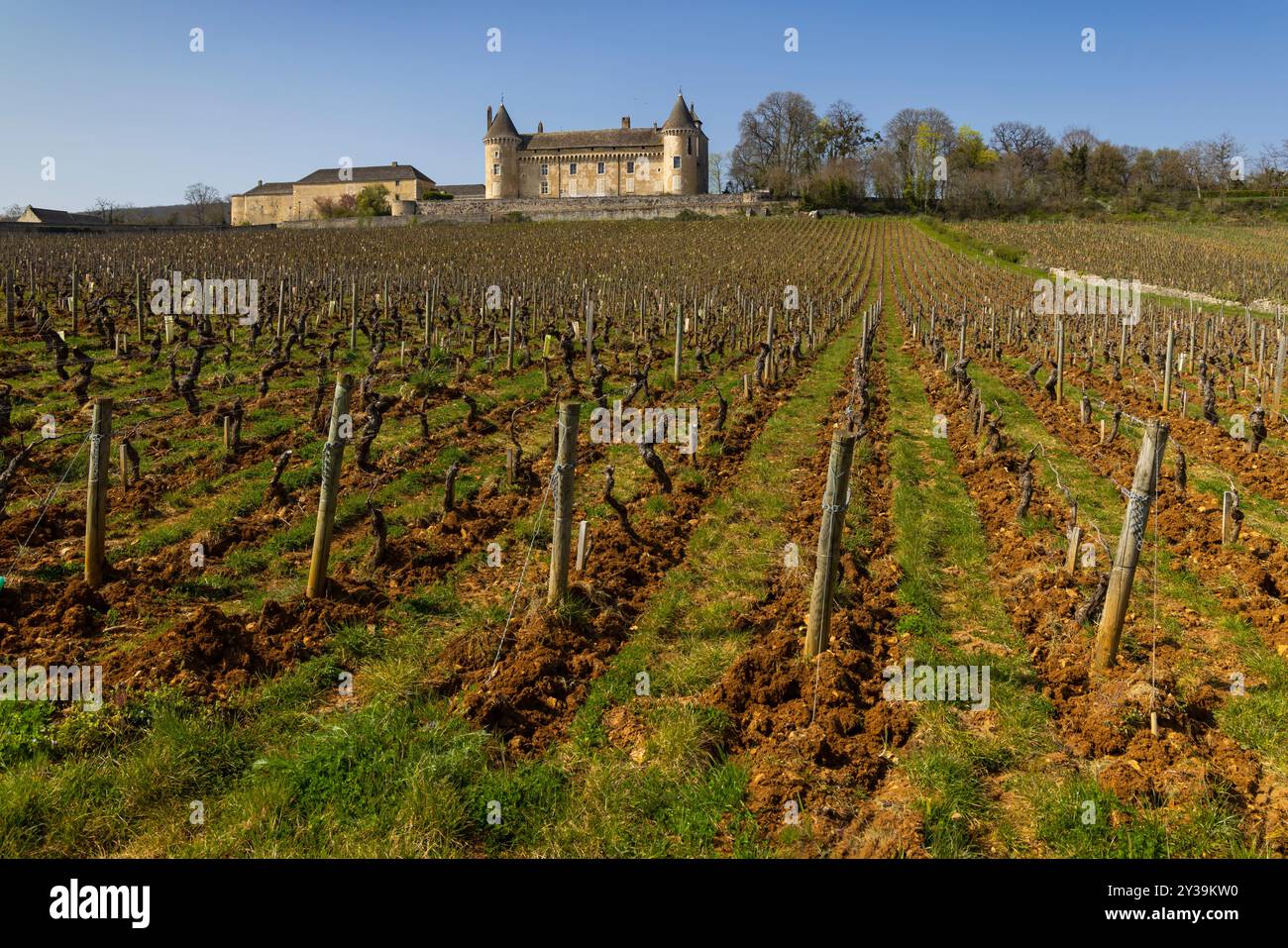 Chateau de Rully castle, Saone-et-Loire departement, Burgundy, France ...