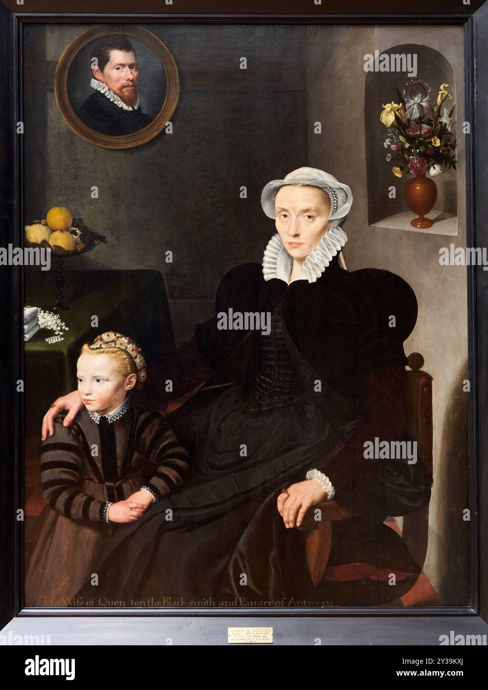 Portrait of a forty year old widow and her daughter hi-res stock ...