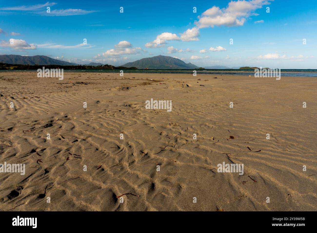 magenta beach with view of Mont Dore Noumea New Caledonia Stock Photo ...