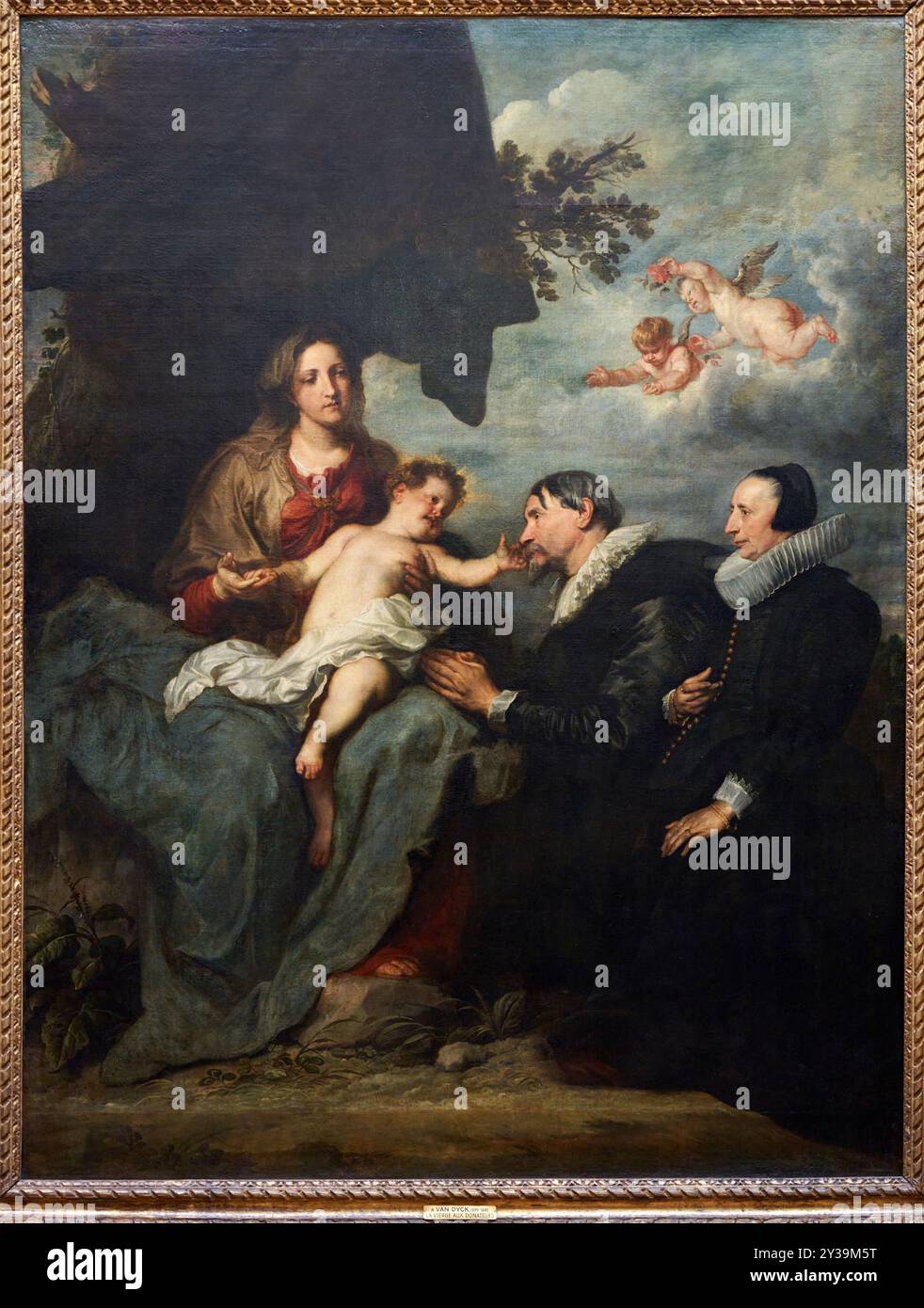 Virgin with Donors, or Virgin and Child with Two Kneeling Figures in Prayer, About 1630, Antoon ...