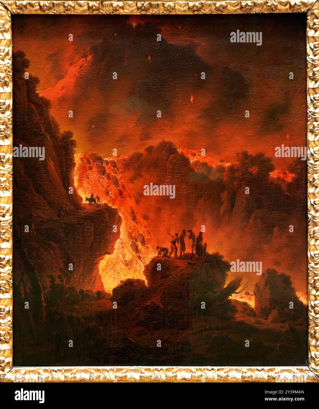 The Eruption of Vesuvius, Oil on canvas, about 1780, Michael WUTKY ...