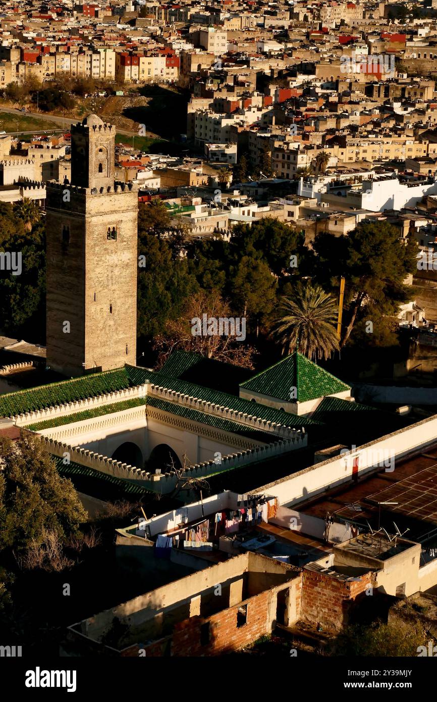 Fes, Morocco, panoramic view of the Medina Stock Photo - Alamy
