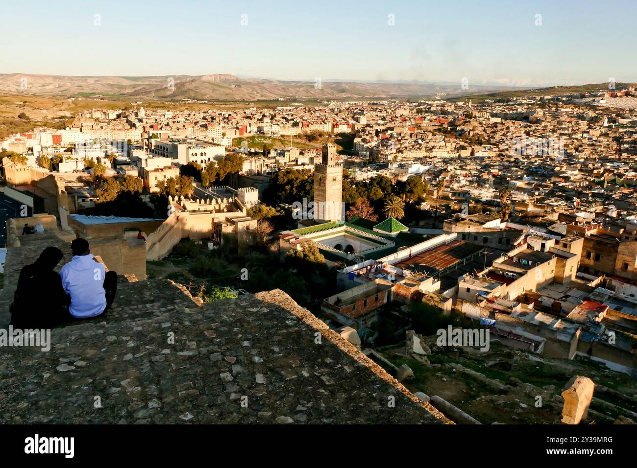 Fes, Morocco, panoramic view of the Medina Stock Photo - Alamy