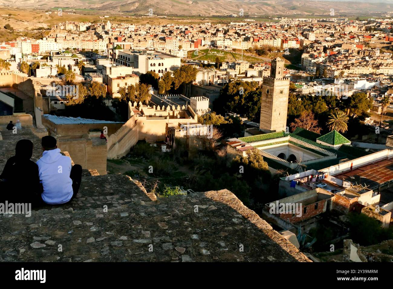 Fes, Morocco, panoramic view of the Medina Stock Photo - Alamy