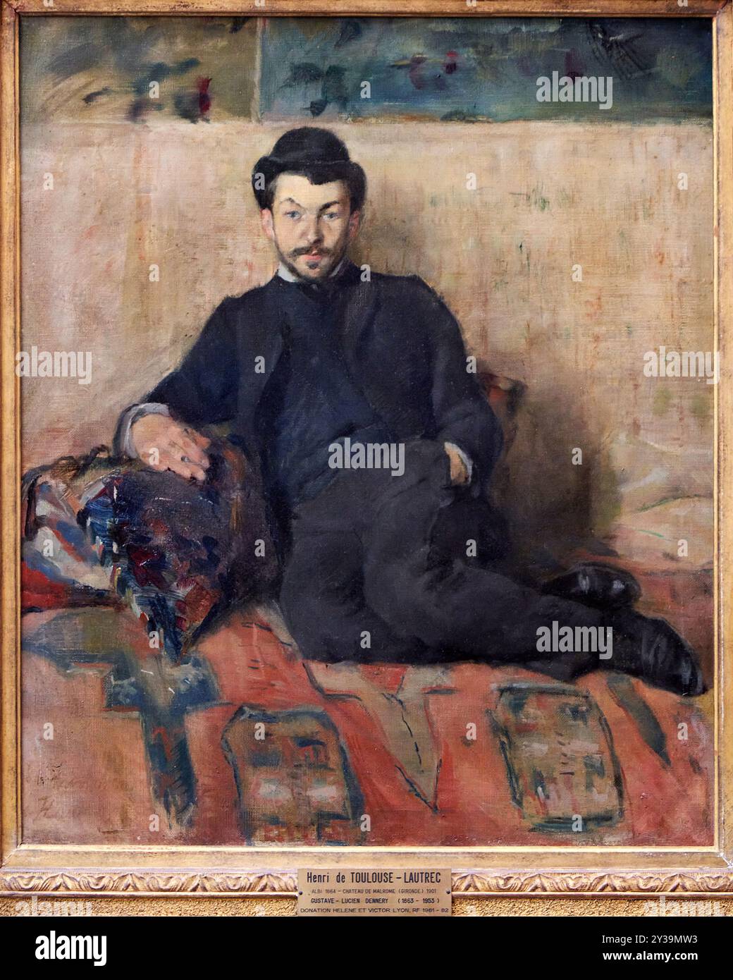 Portrait of the Painter Gustave Lucien Dennery (1863-1953), Oil on ...