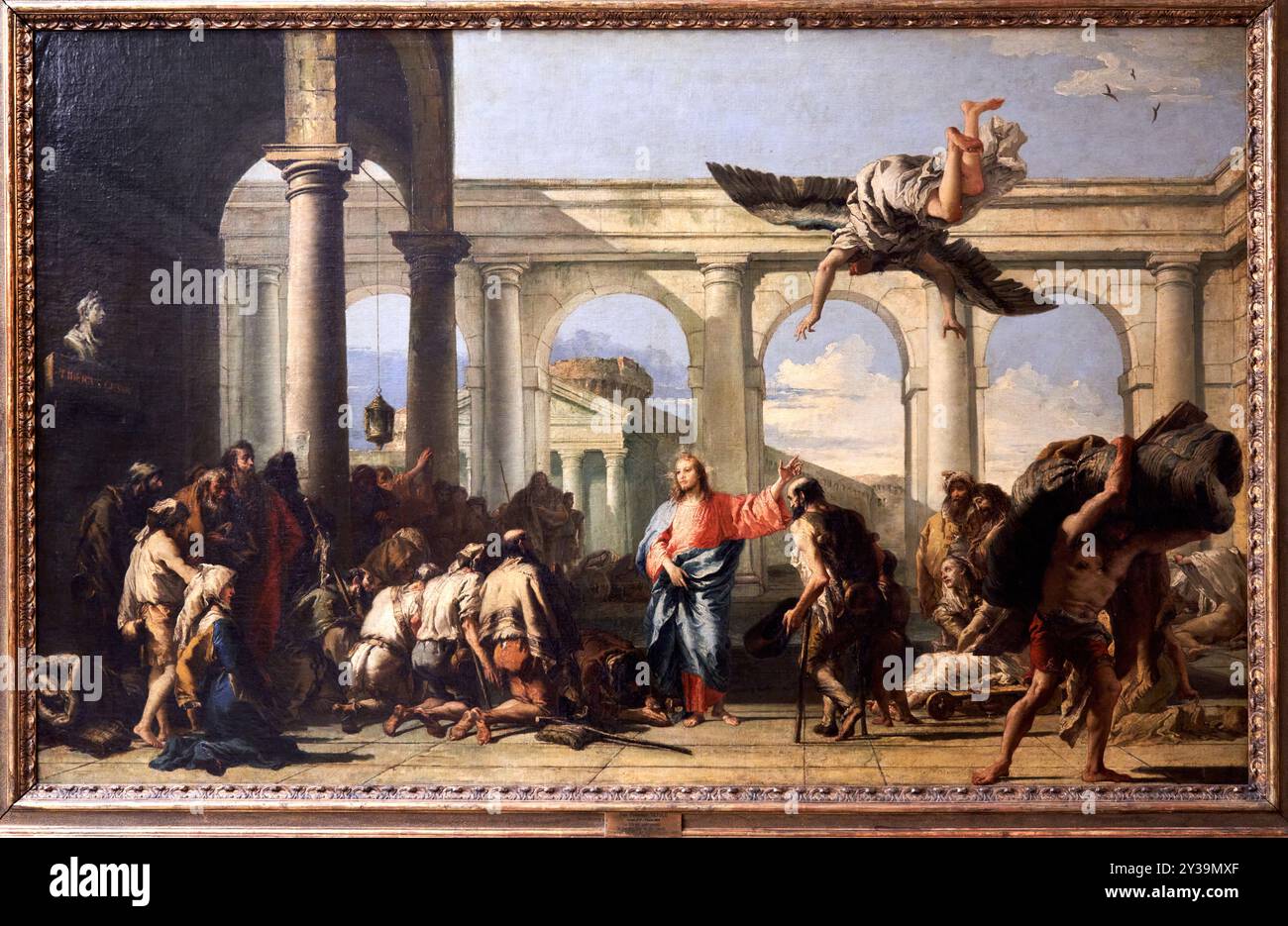 Jesus Healing the Paralytic at the Pool of Bethesda, Oil on canvas ...