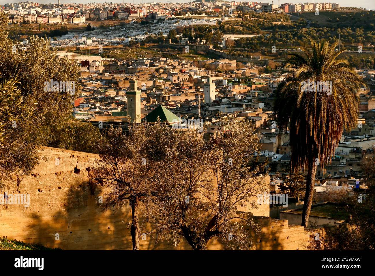 Fes, Morocco, panoramic view of the Medina Stock Photo - Alamy