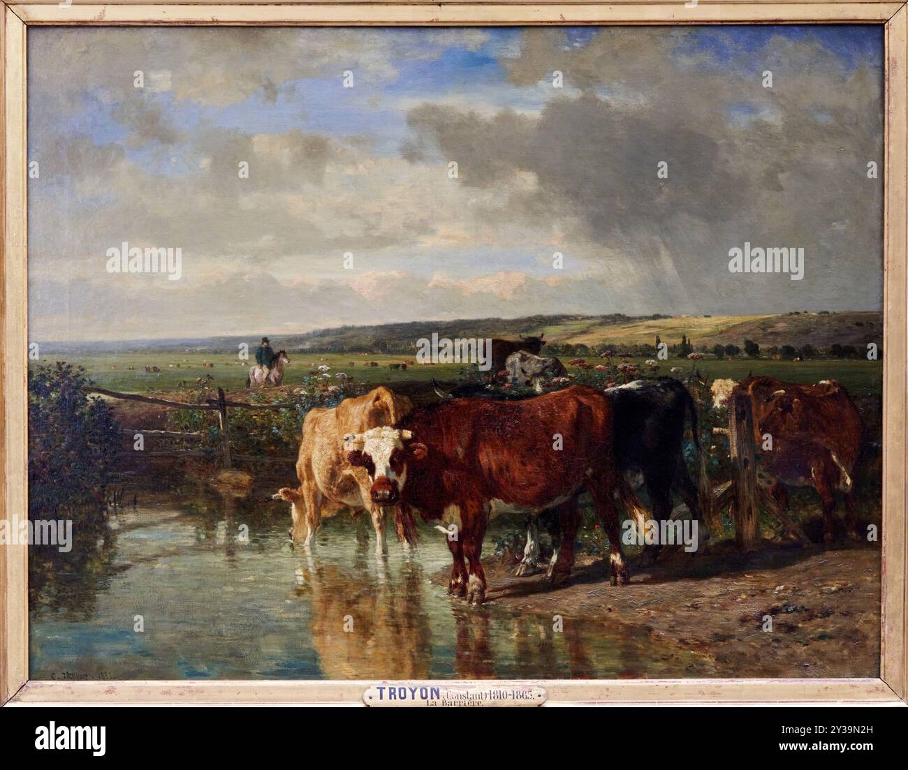 The Fence, 1853, Constant TROYON, Sèvres, 1810 - Paris, 1865, Musée du ...