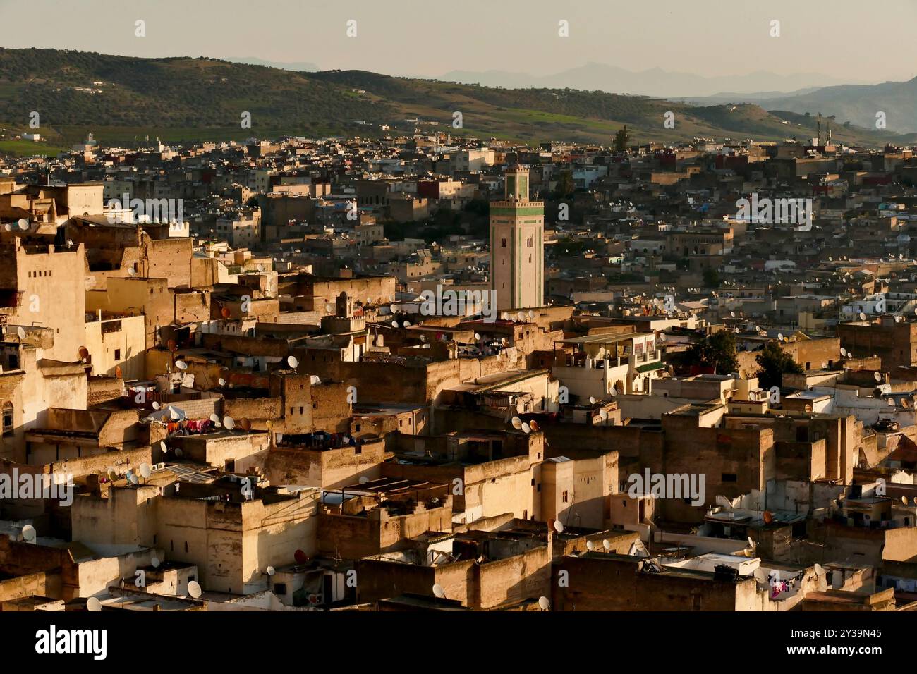 Fes, Morocco, panoramic view of the Medina Stock Photo - Alamy