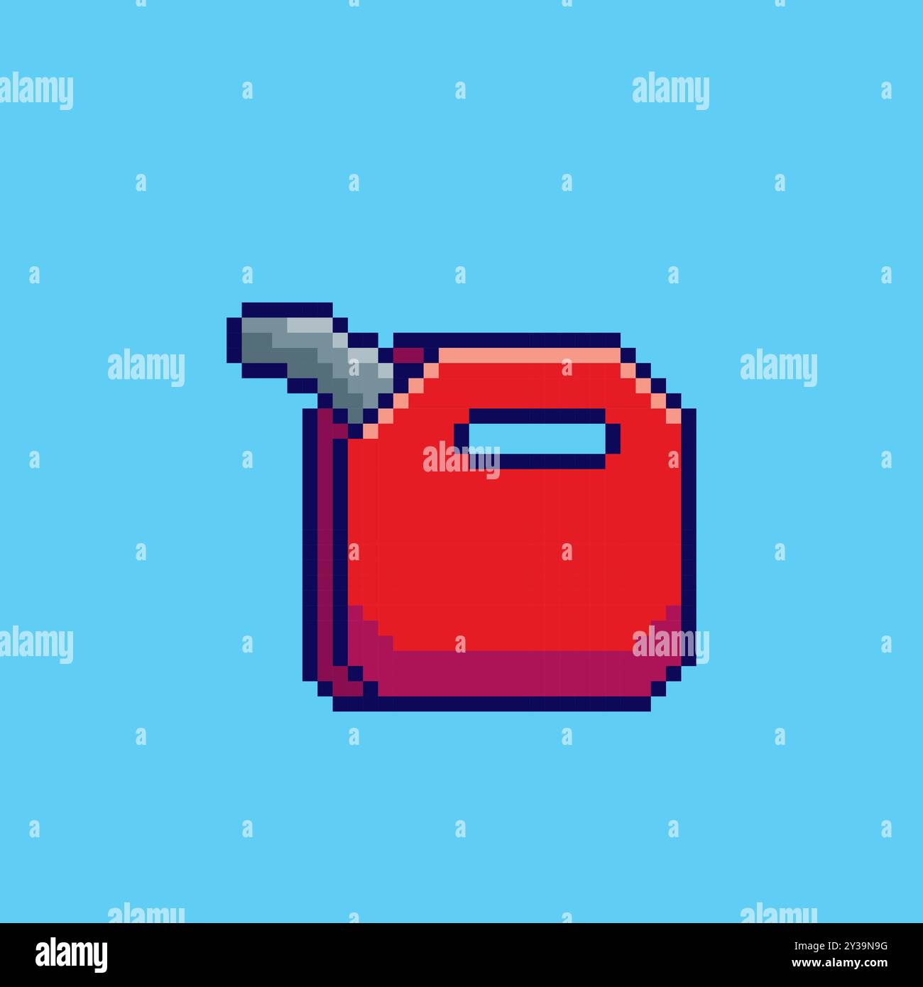 Pixel art Canister of gasoline game asset design Stock Vector Image ...