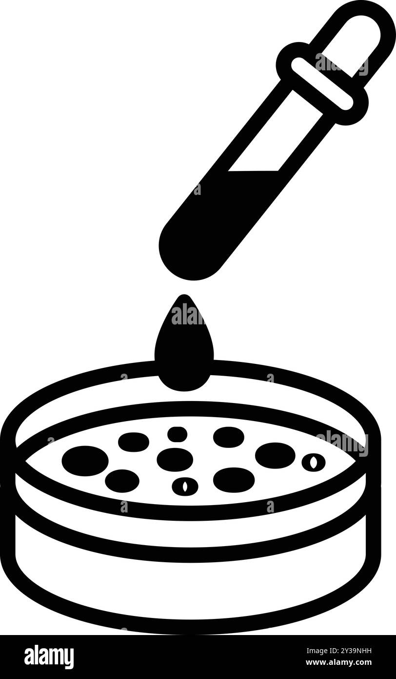Bacteria in petri dish Black and White Stock Photos & Images - Alamy