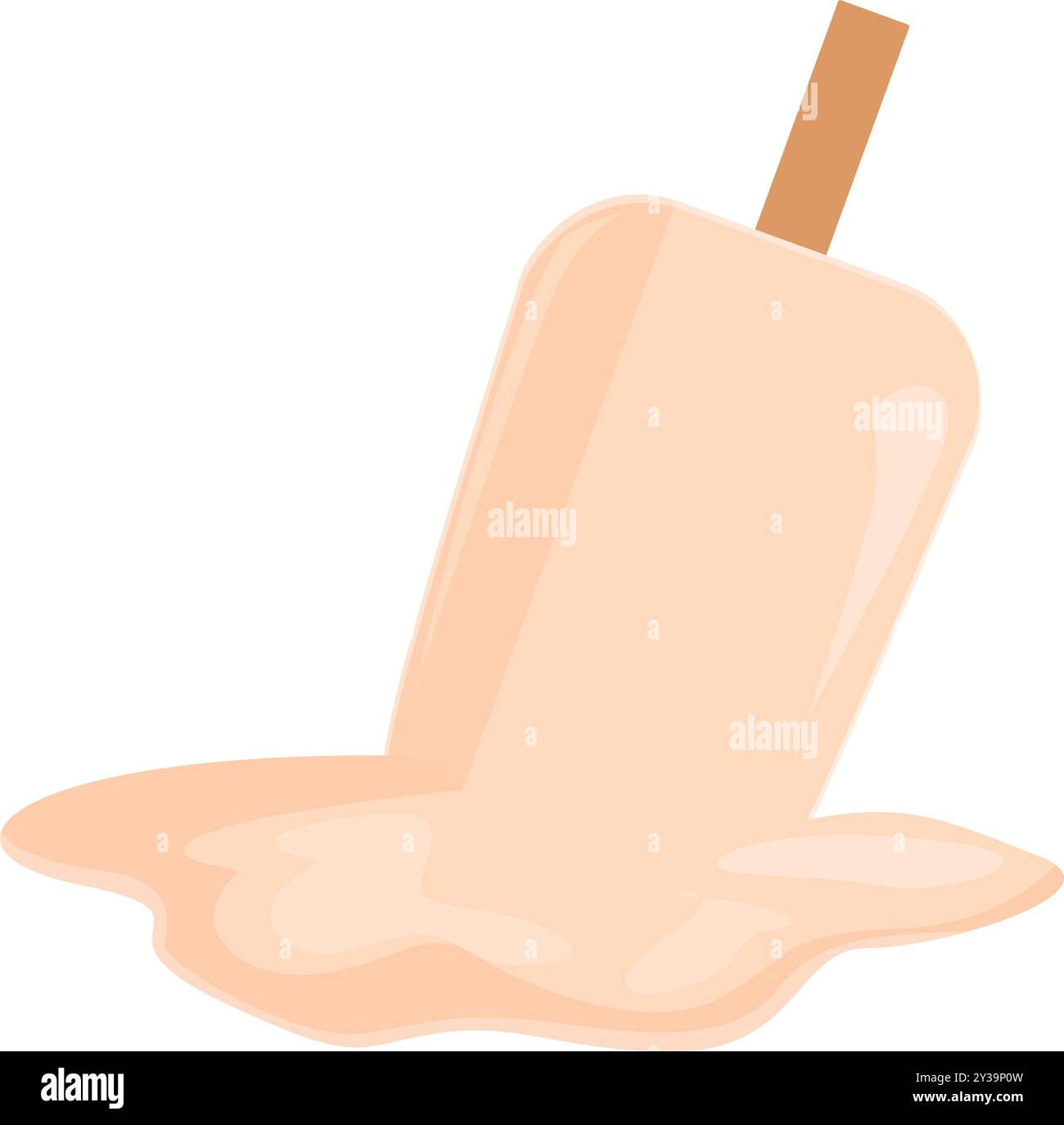 Melted vanilla ice cream is falling on the floor making a puddle Stock ...