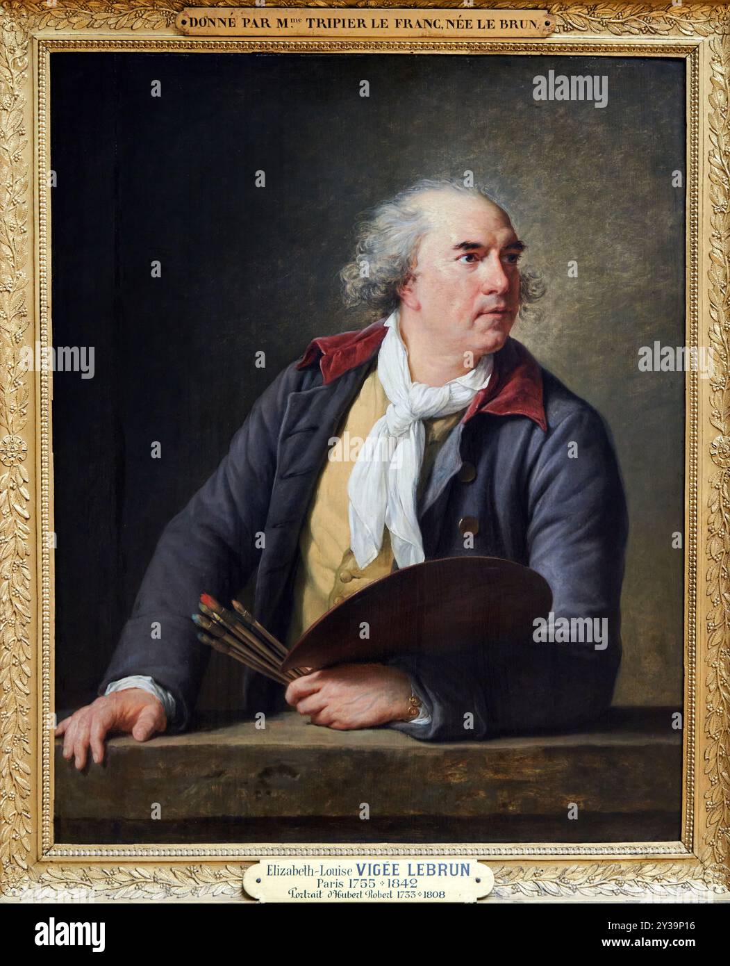 Portrait of the painter Hubert Robert (1733-1808), 1788, Oil on canvas, Élisabeth-Louise VIGÉE ...