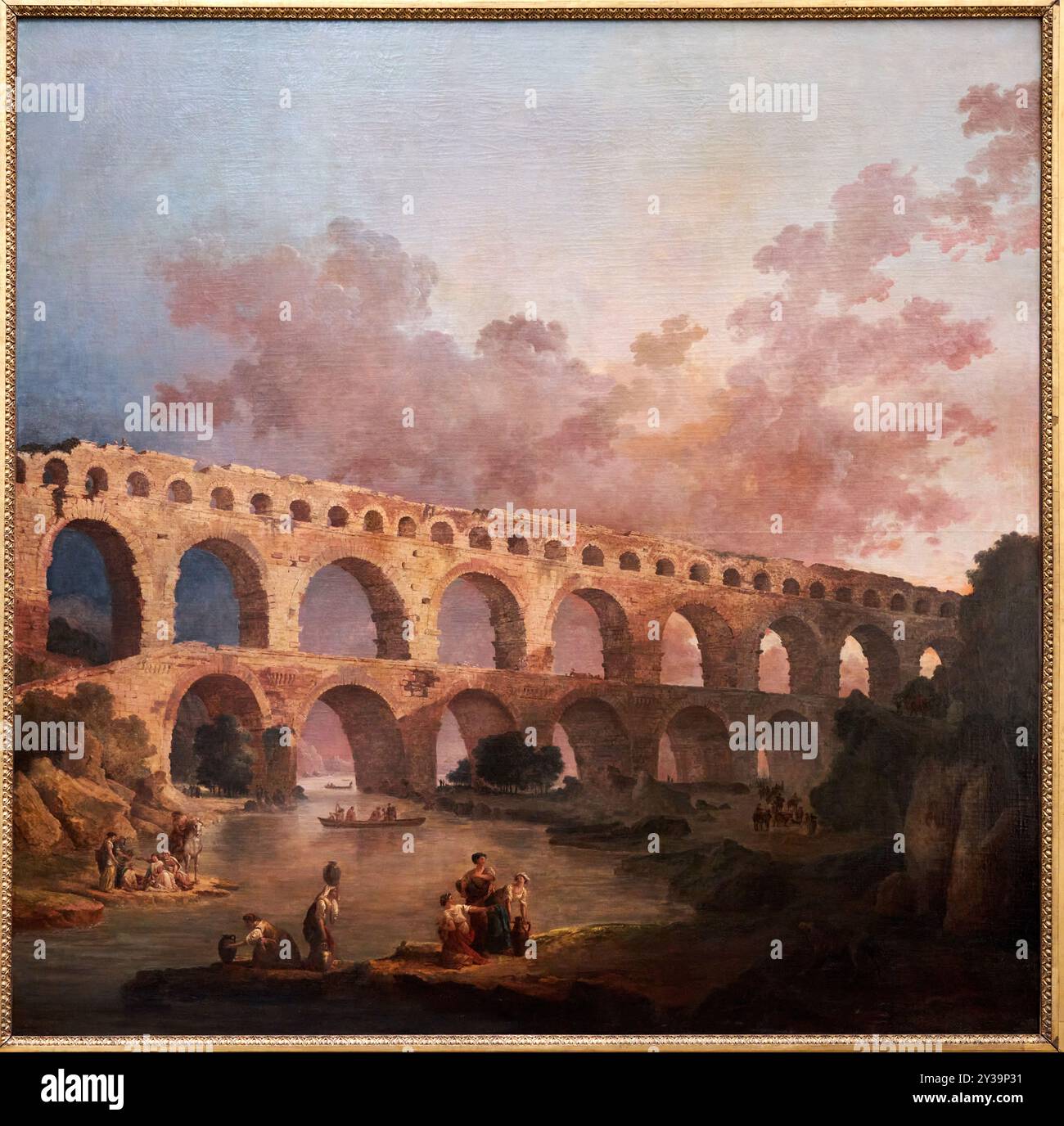 The pont du Gard, 1787, Hubert ROBERT, Paris, 1733 - 1808, Musée du ...