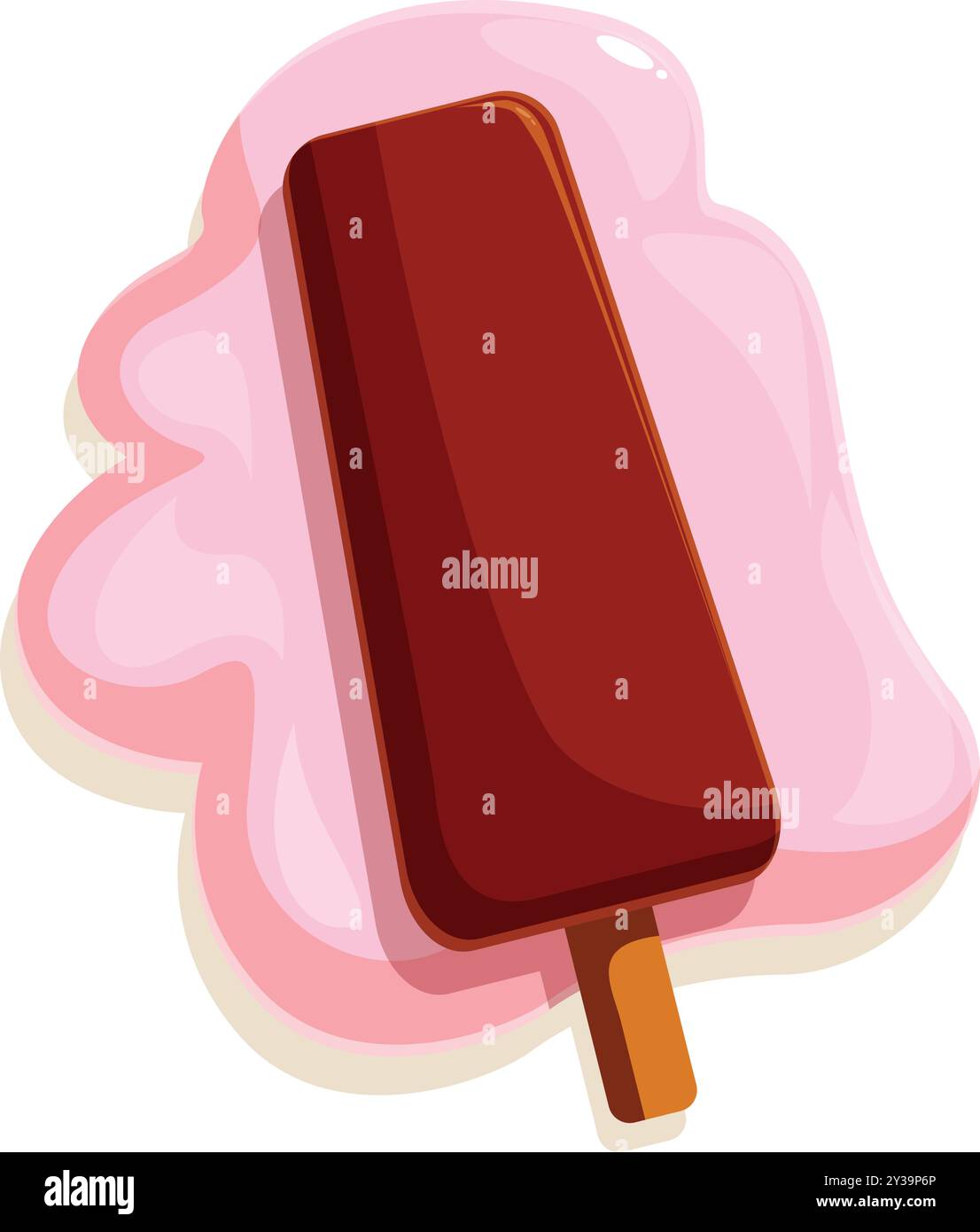 Vertical shot chocolate dessert Stock Vector Images - Alamy