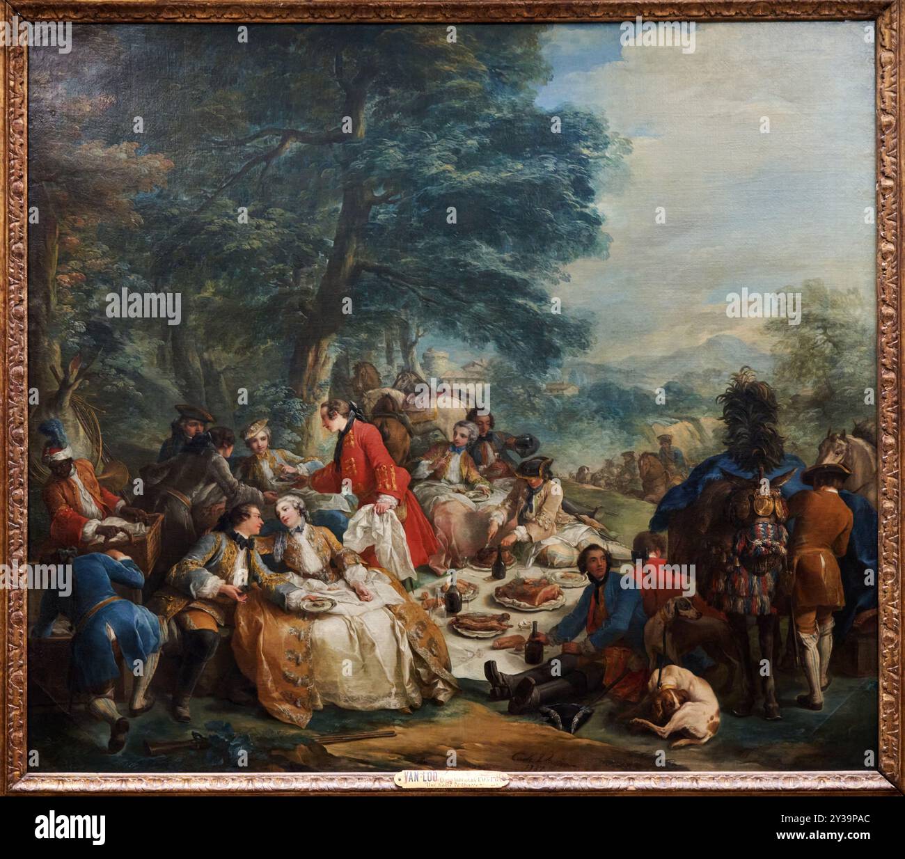 Rest on the Hunt, 1737, Charles-André, dit Carle VANLOO, Nice, 1705 ...