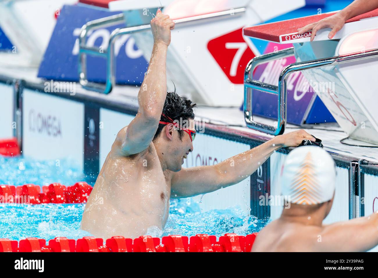 NANTERRE, FRANCE - AUGUST 31: Keiichi Kimura of Japan celebrates after ...