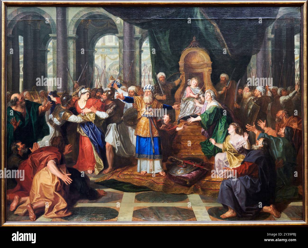 Athaliah Expelled from the Temple, 1696, Antoine COYPEL, Paris, 1661 ...