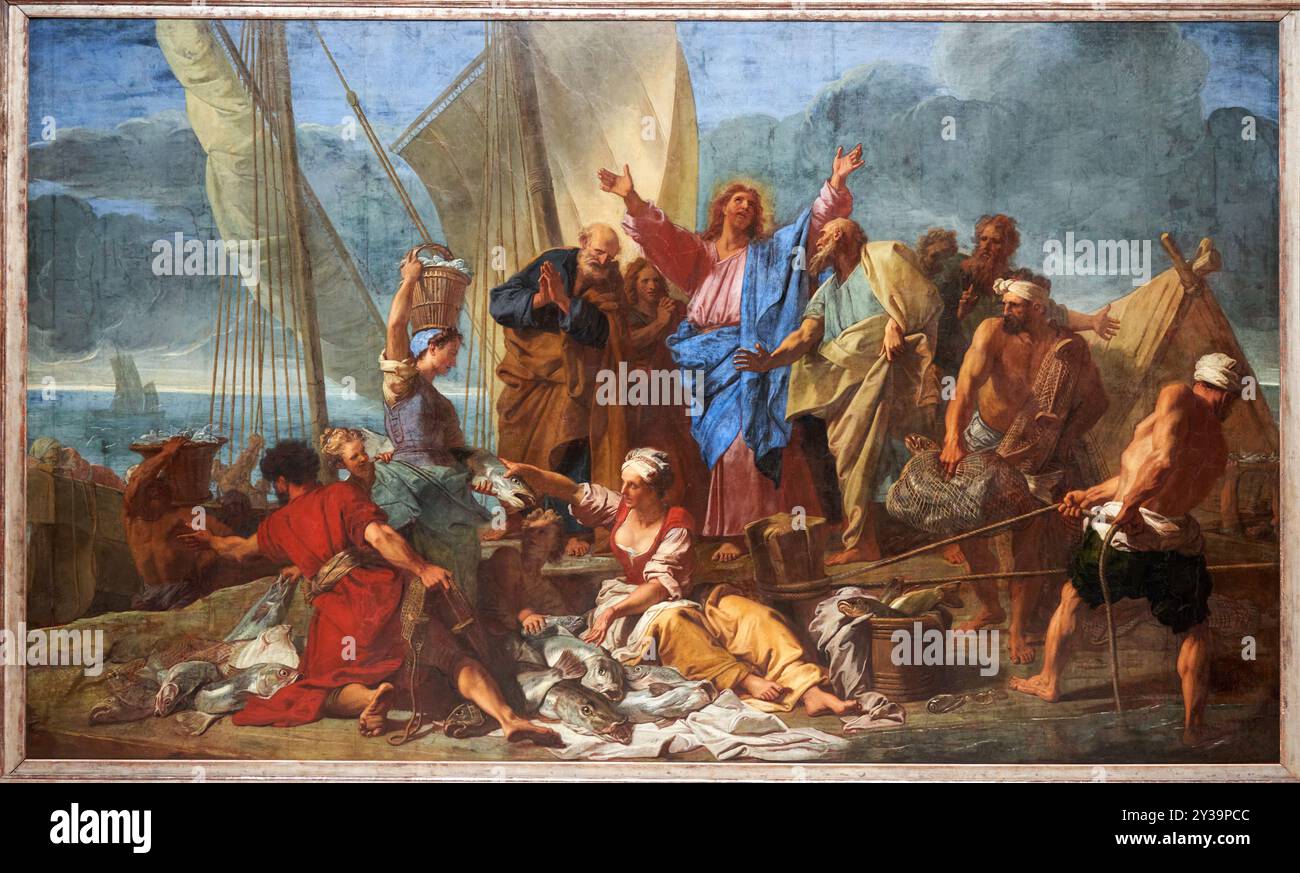 The Miraculous Draught of Fishes, 1706, Jean JOUVENET, Rouen, 1644 ...