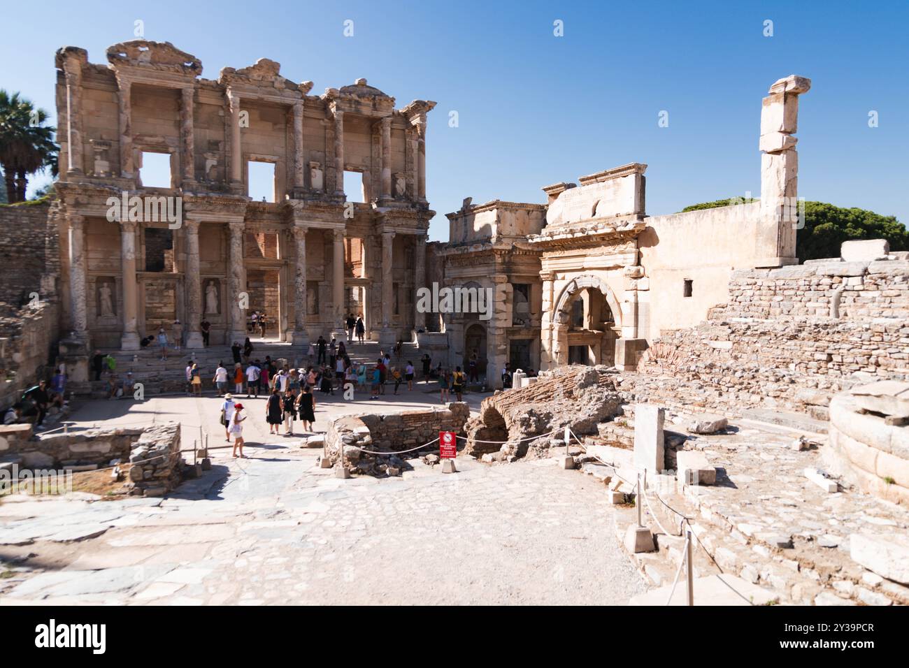 anchient place historical ephesus detail Stock Photo - Alamy
