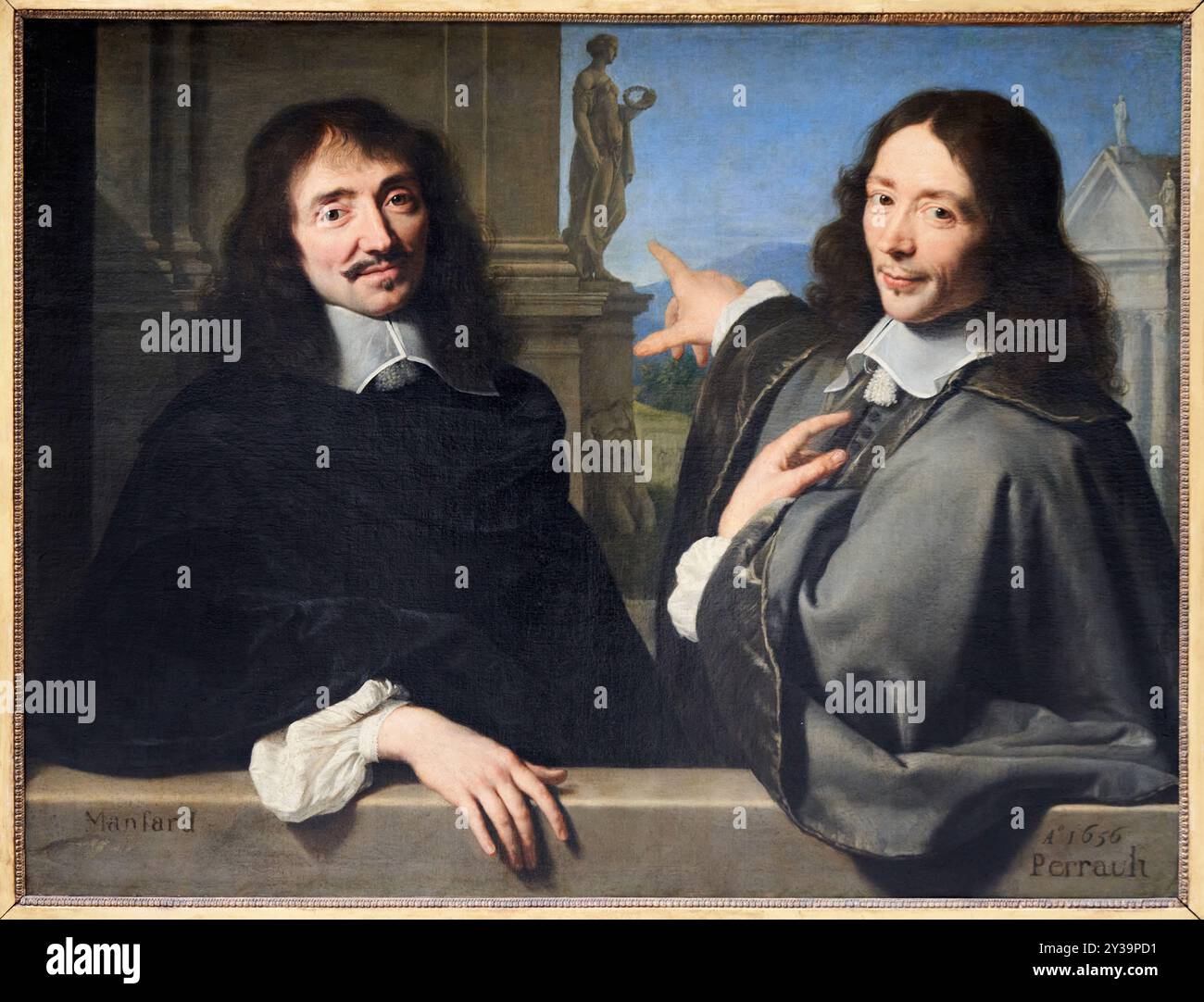 Portrait of Two Men, 1656, Philippe de CHAMPAIGNE, Bruxelles (Belgique ...