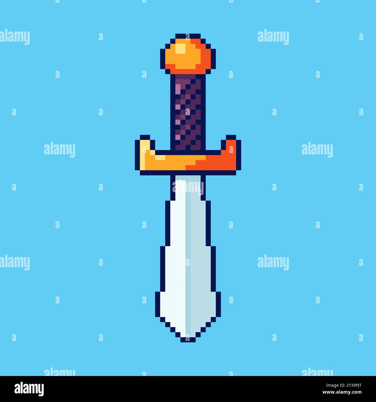 Pixel art sword game asset design Stock Vector Image & Art - Alamy
