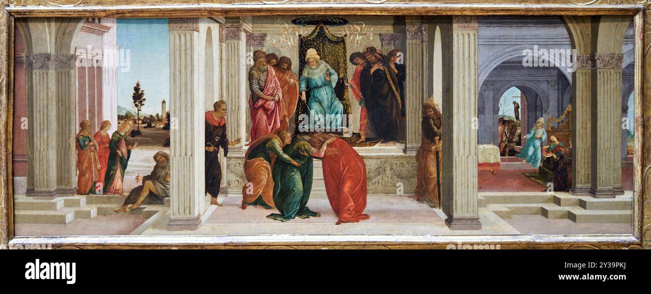 Scenes from the Story of Esther, Painting on panel, about 1475 ...