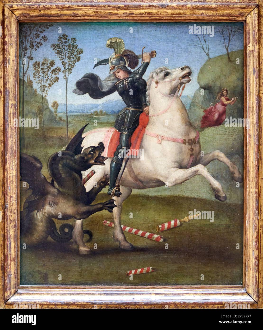 Saint George Slaying the Dragon, Painting on panel, about 1503-1505 ... Saint George Slaying the Dragon, Painting on panel, about 1503-1505 ...
