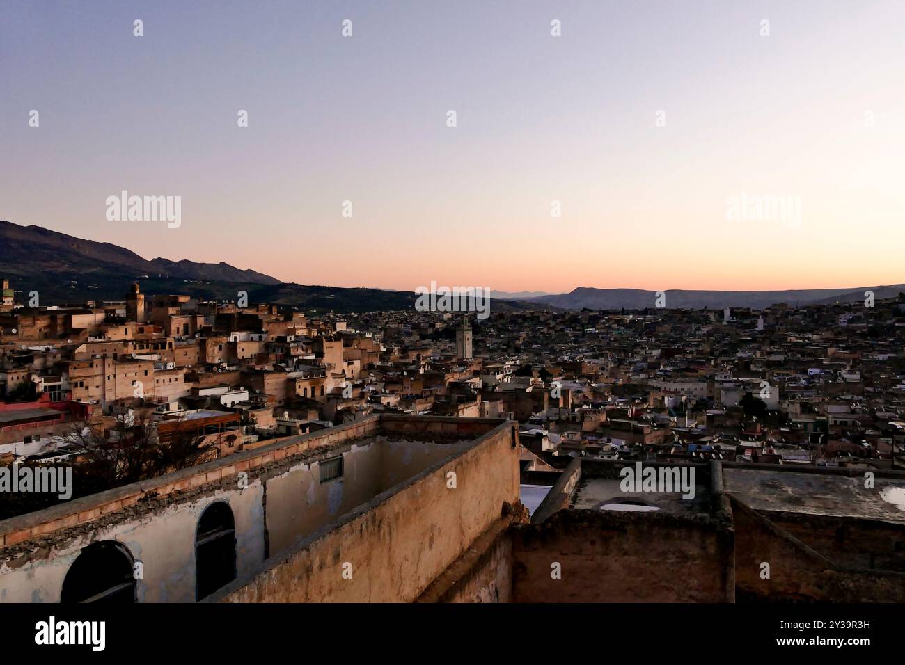 Fes, Morocco, panoramic view of the Medina Stock Photo - Alamy