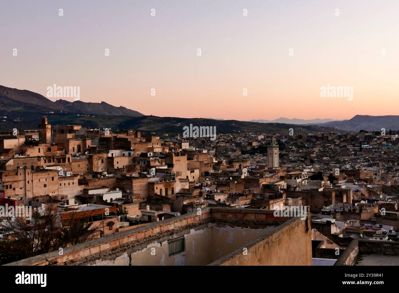 Fes, Morocco, panoramic view of the Medina Stock Photo - Alamy