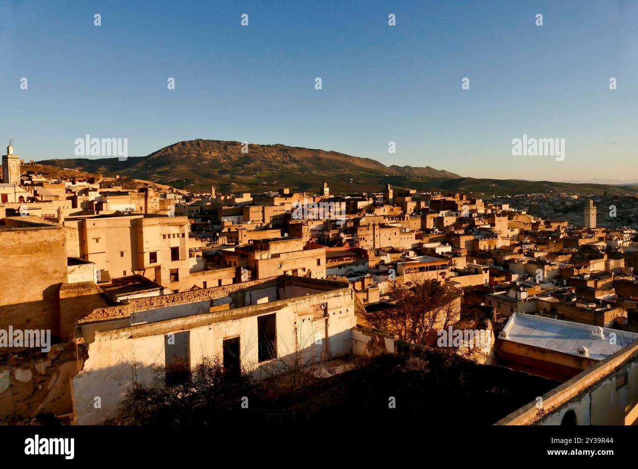 Fes, Morocco, panoramic view of the Medina Stock Photo - Alamy