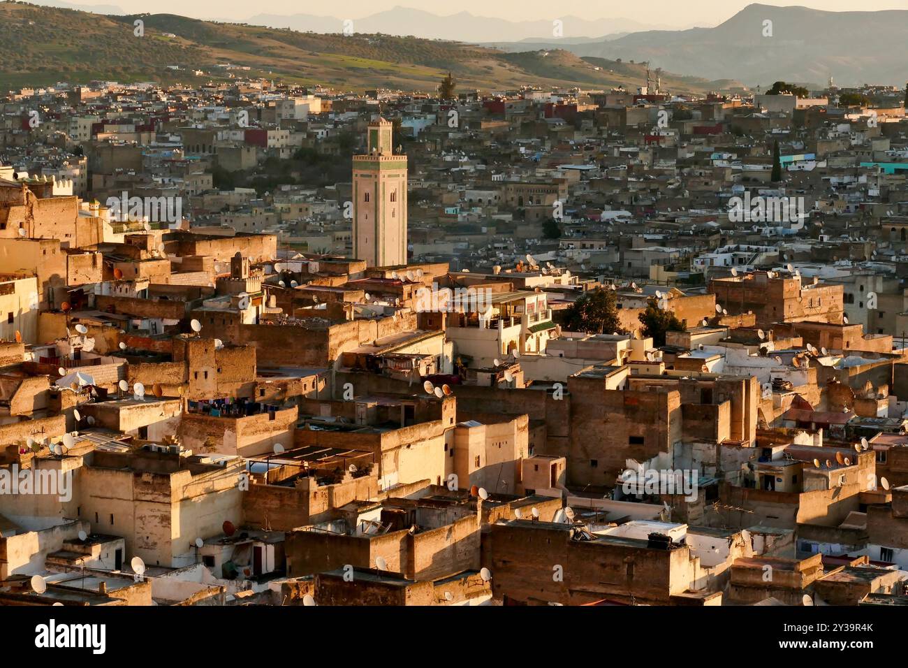 Fes, Morocco, panoramic view of the Medina Stock Photo - Alamy
