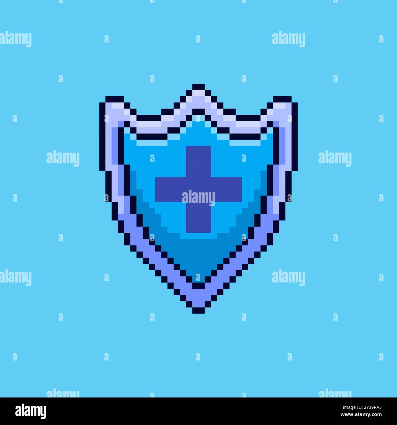 Pixel art health shield game asset design Stock Vector Image & Art - Alamy