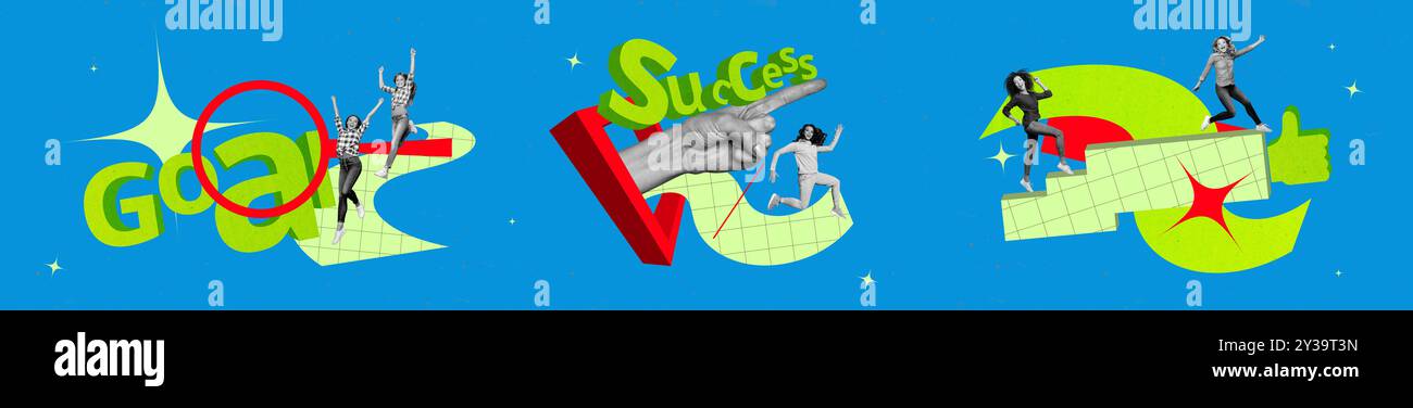 Artwork sketch image photo collage of horizontal panorama goal aim ... Artwork sketch image photo collage of horizontal panorama goal aim ...