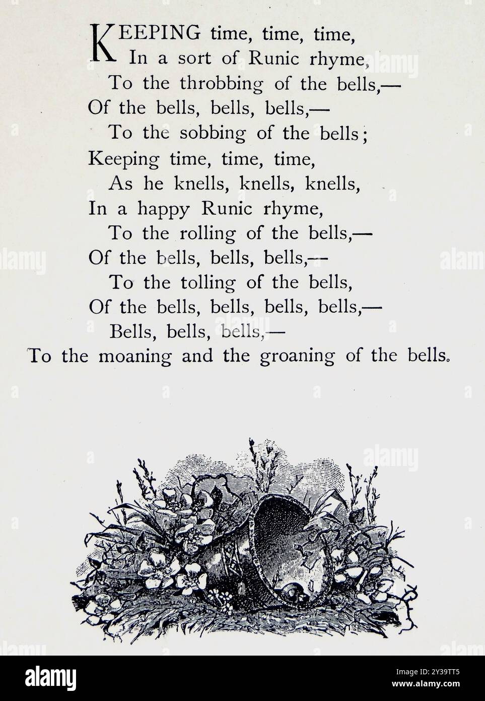 Poe - Tail Piece by Charles P King from the Bells by Edgar Allan Poe ...