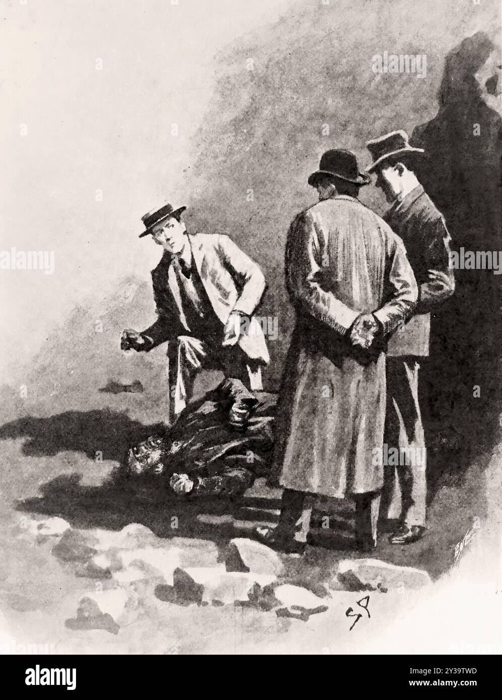 Arthur Conan Doyle - Who Whos This He Stammered Art by Sidney Paget for ...