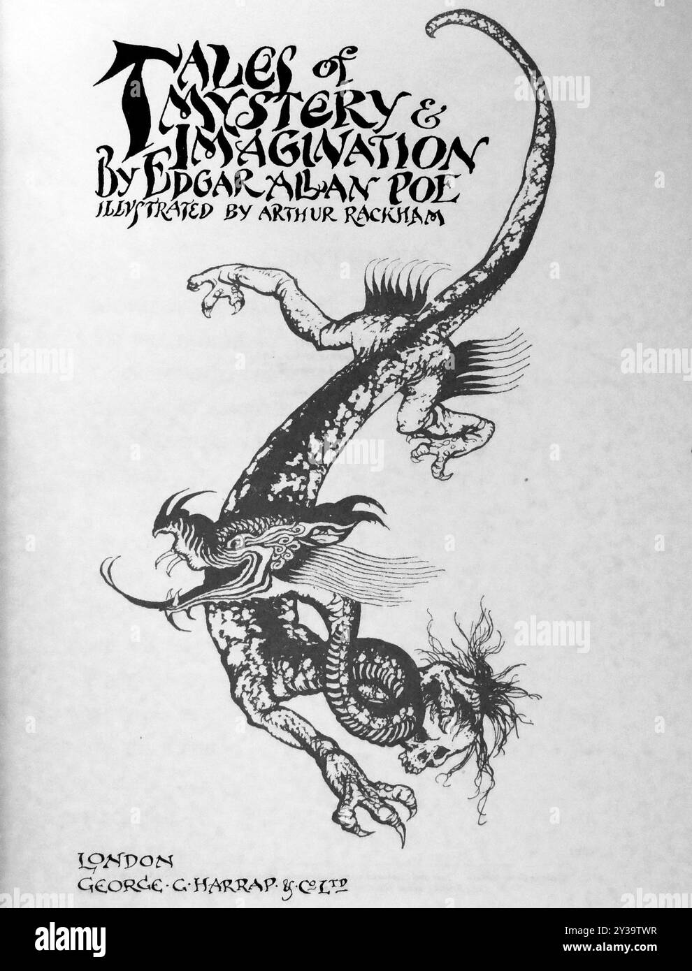 Poe - Title Page Tales of Mystery Imagination by Edgar Allan Poe London ...