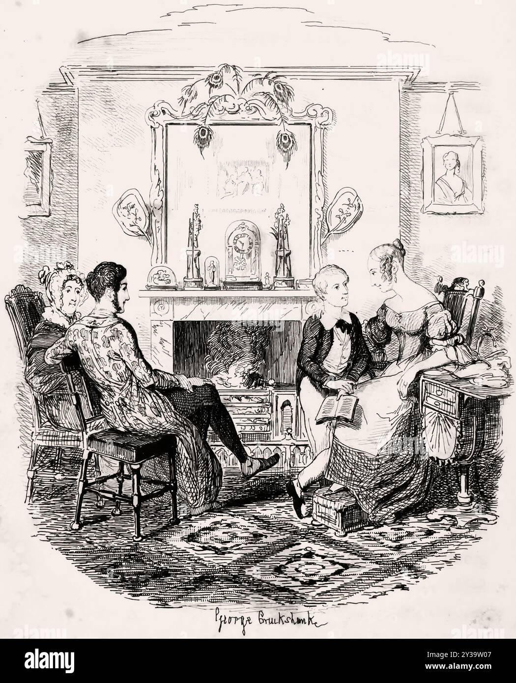 "Rose Maylie and Oliver." From "Oliver Twist" by Boz (Charles Dickens ...