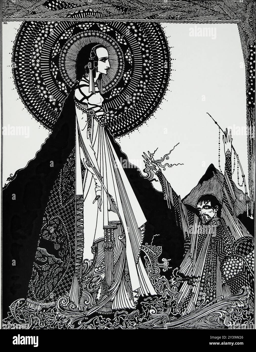 Poe - I Would Call Aloud upon Her Name Art by Harry Clarke for Poes ...