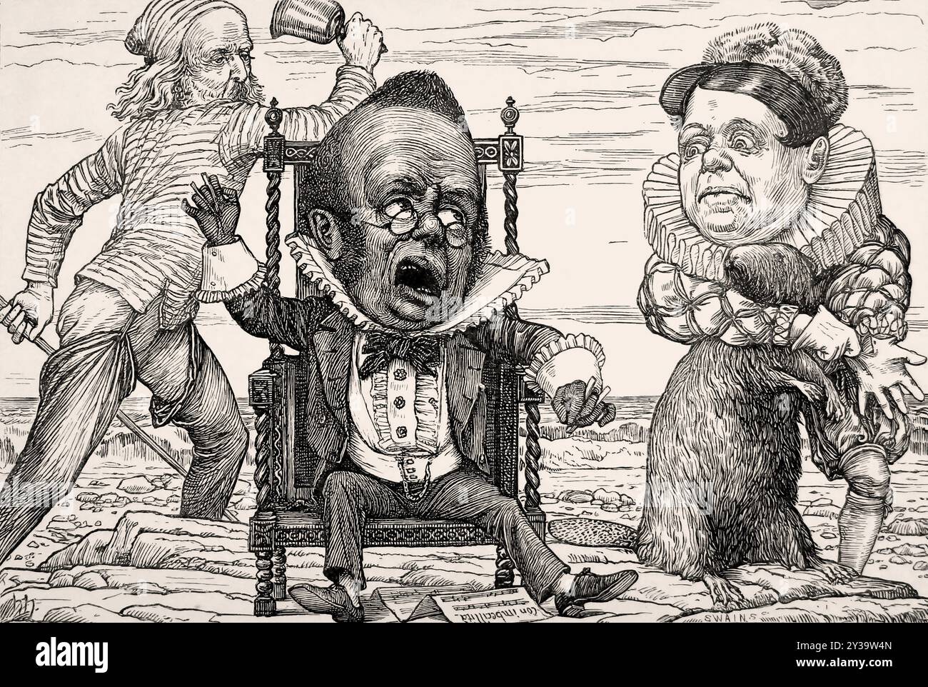 Lewis Carrol - the Bellman Banker Butcher Beaver Art by Henry Holiday ...