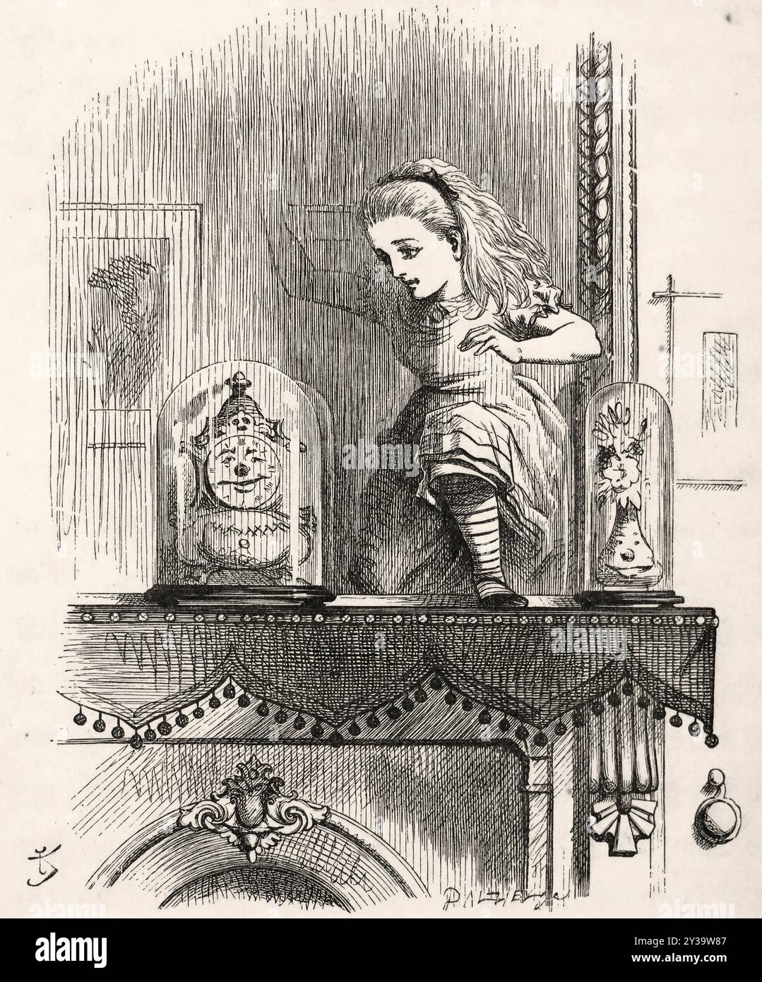 Lewis Carrol - Alice Passes Through the Looking Glass Art by John ...