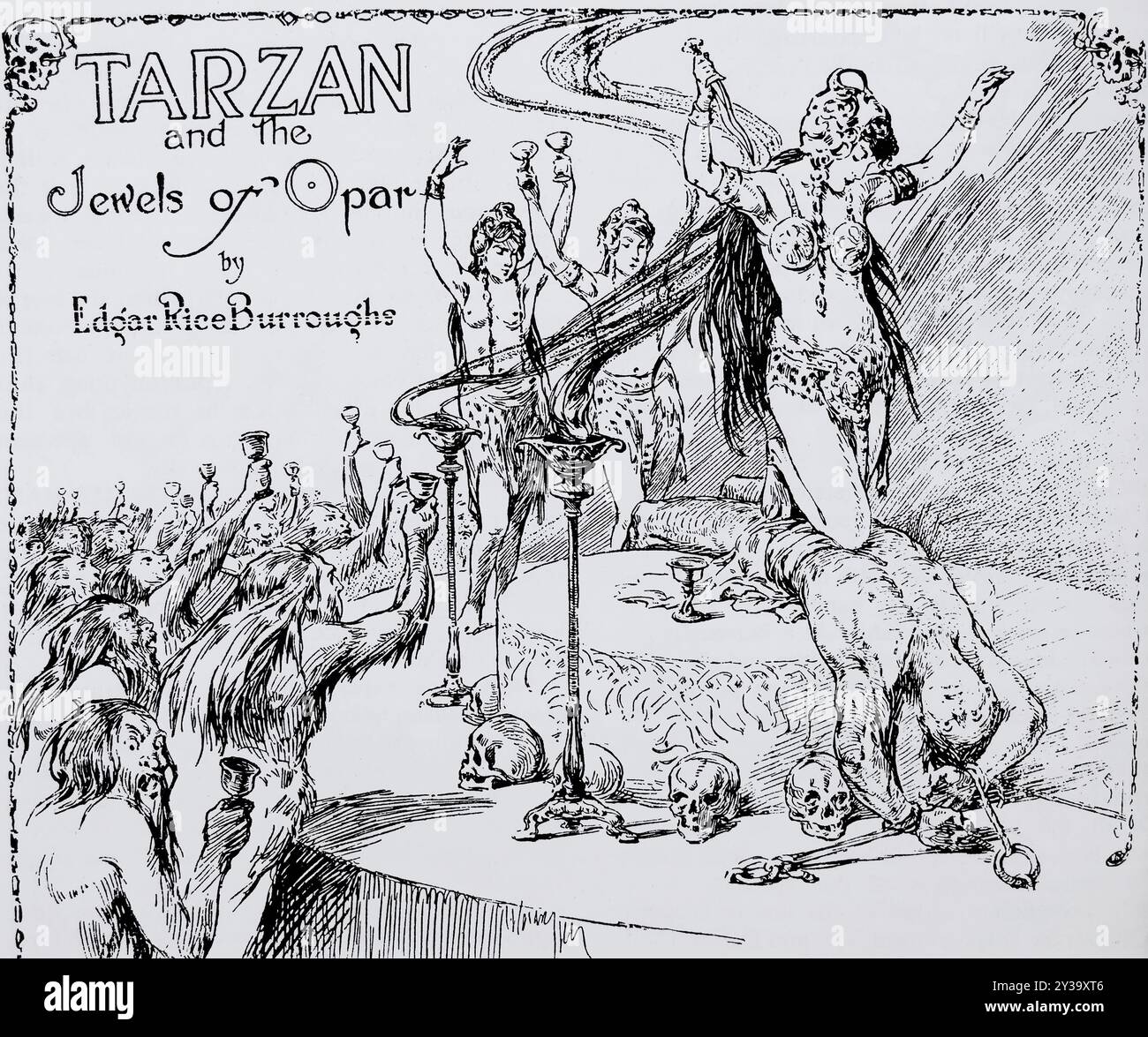 Edgar Rice Burroughs Art by J Allen St John for 1918 Newspaper ...