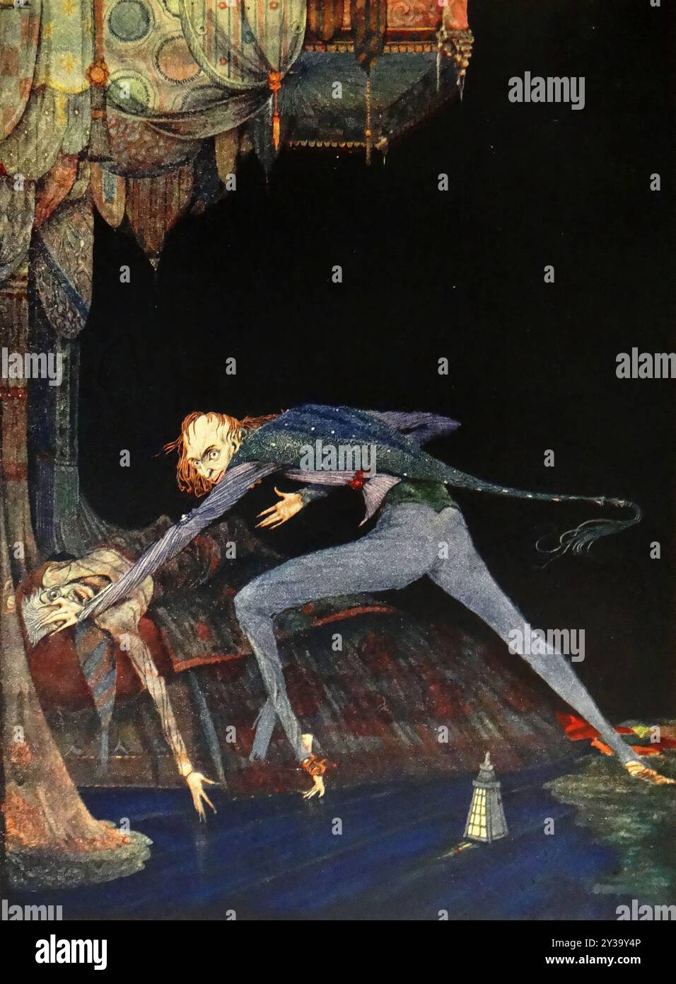 Poe - He Shrieked once once only Art by Harry Clarke for Poes Tales of ...