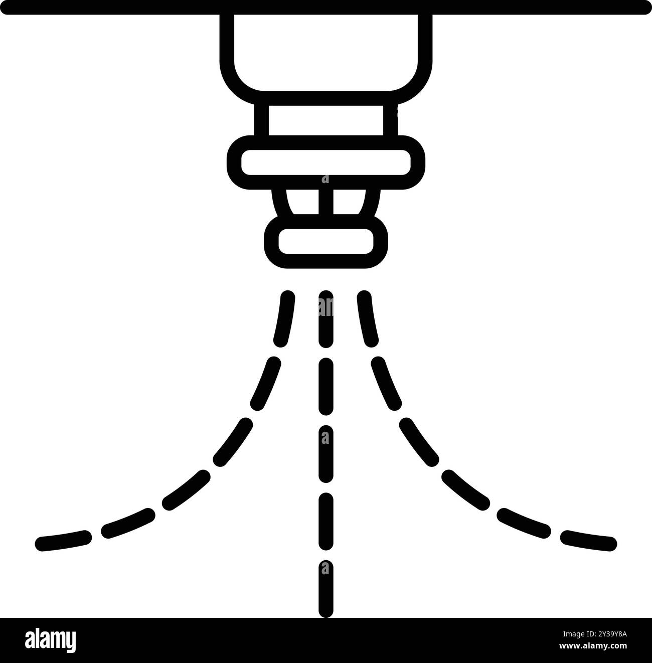 Red spray nozzle Black and White Stock Photos & Images - Alamy