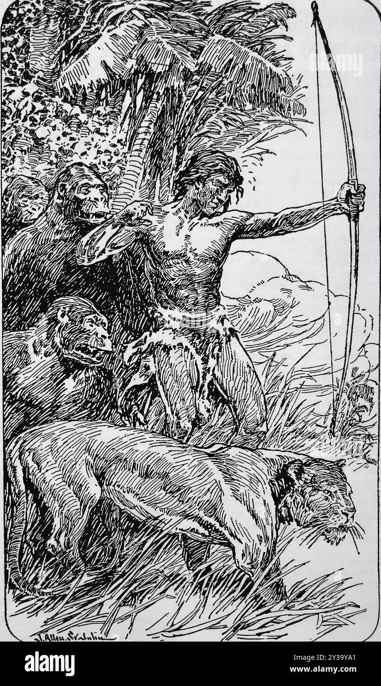 Edgar Rice Burroughs Frontispiece by J Allen St John for Edgar Rice ...